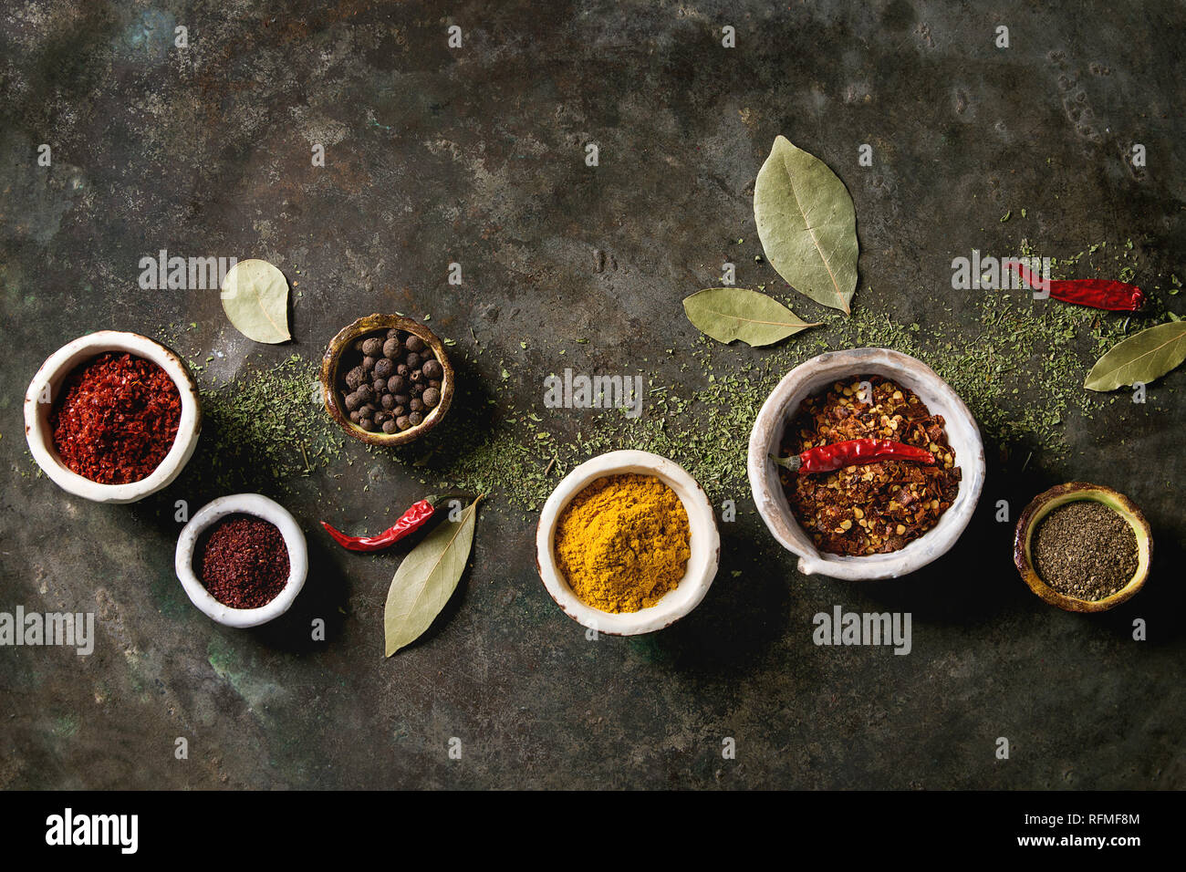 Variety of spices Stock Photo - Alamy