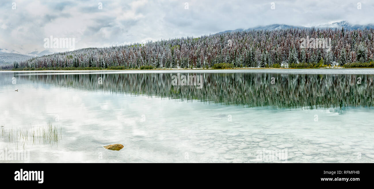 Patricia Lake Panorama Stock Photo - Alamy