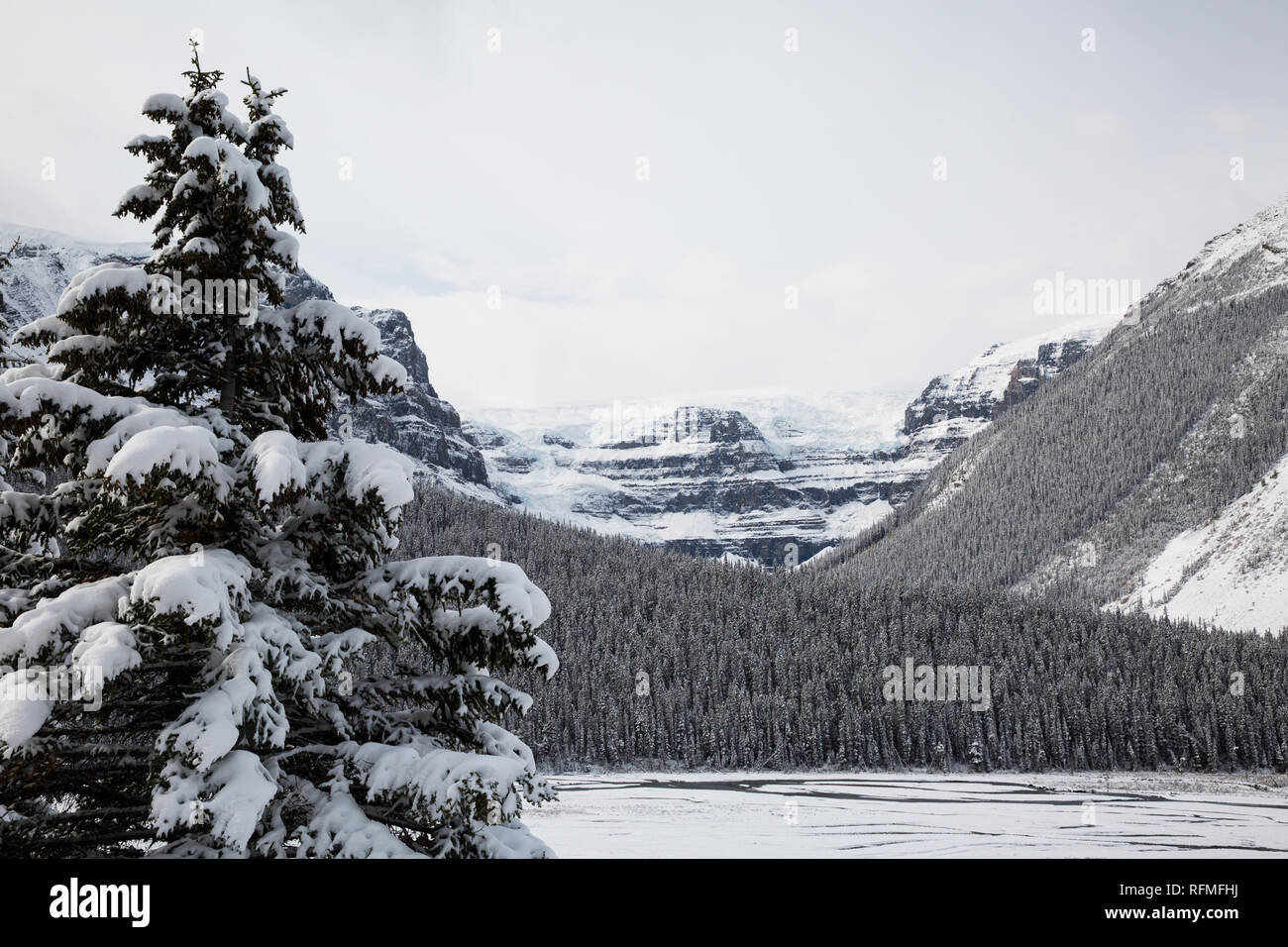 Heavily snow covered mountains hi-res stock photography and images - Alamy
