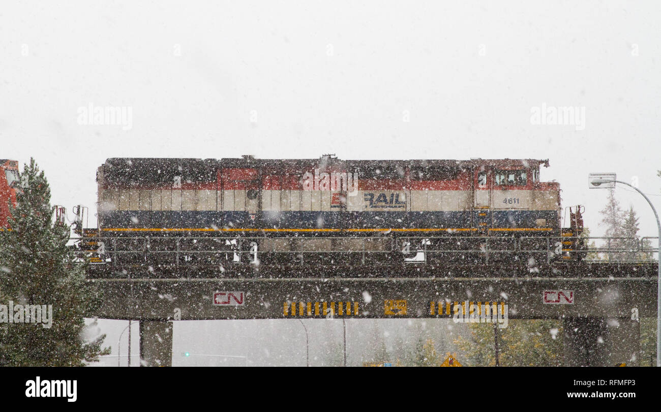Bc rail freight train hi-res stock photography and images - Alamy