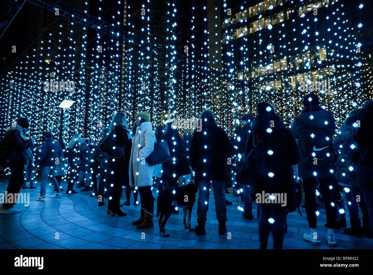 London, England – January 2019 : Submergence by Squidsoup, Winter ...
