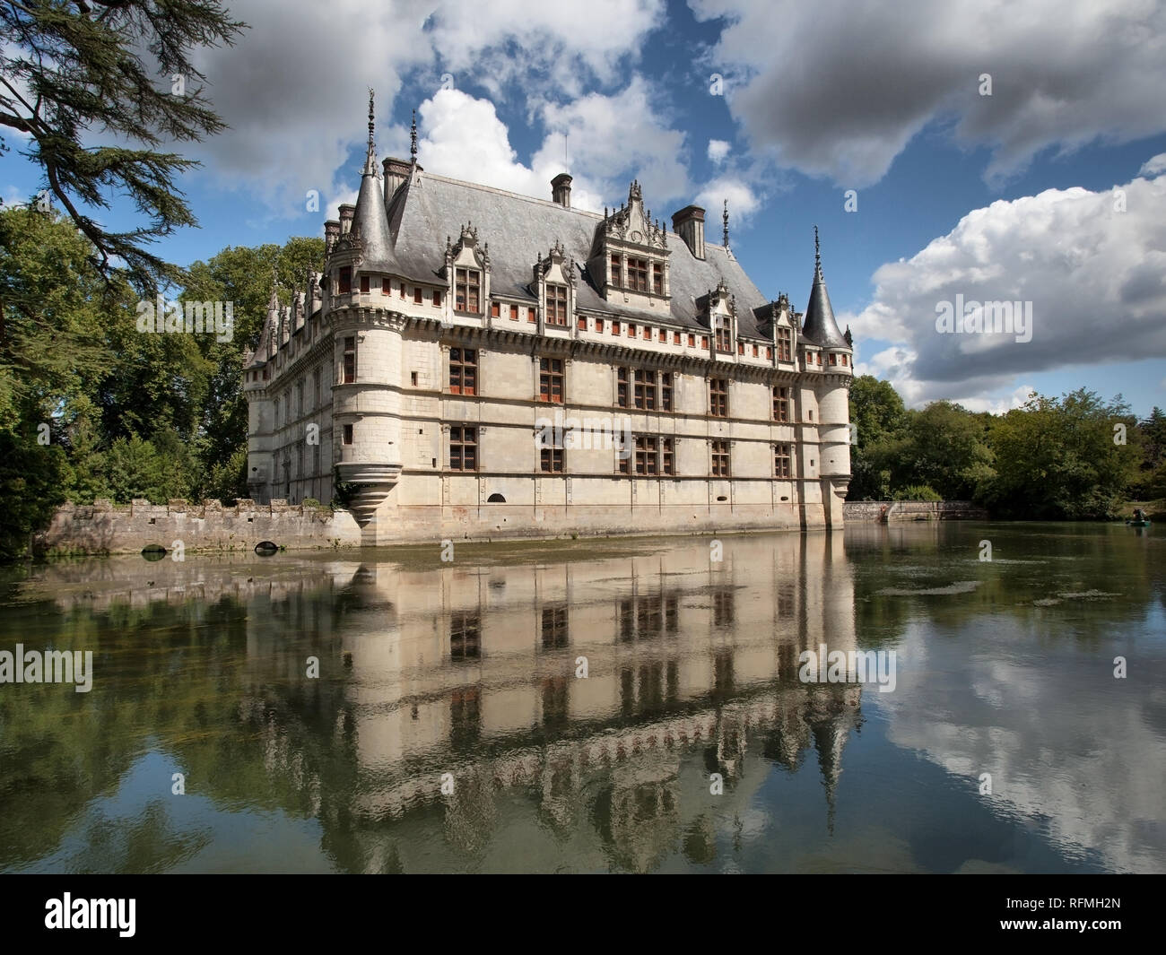 Azay-le-Rideau castle in Loire Valley, France Stock Photo - Alamy