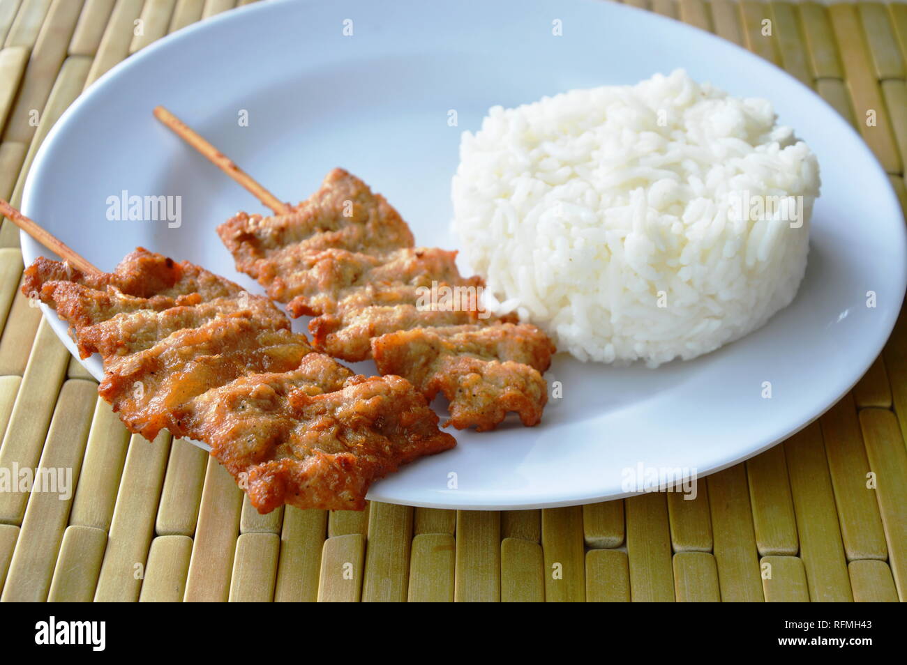Grilled pork stab in hi-res stock photography and images - Alamy