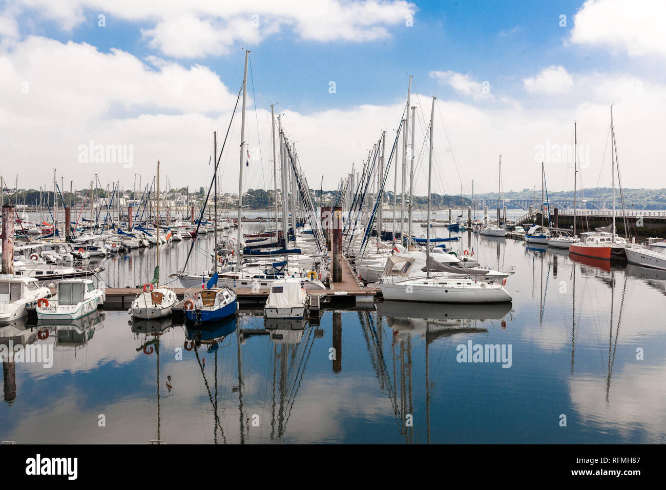 Yacht brest harbour hi-res stock photography and images - Alamy