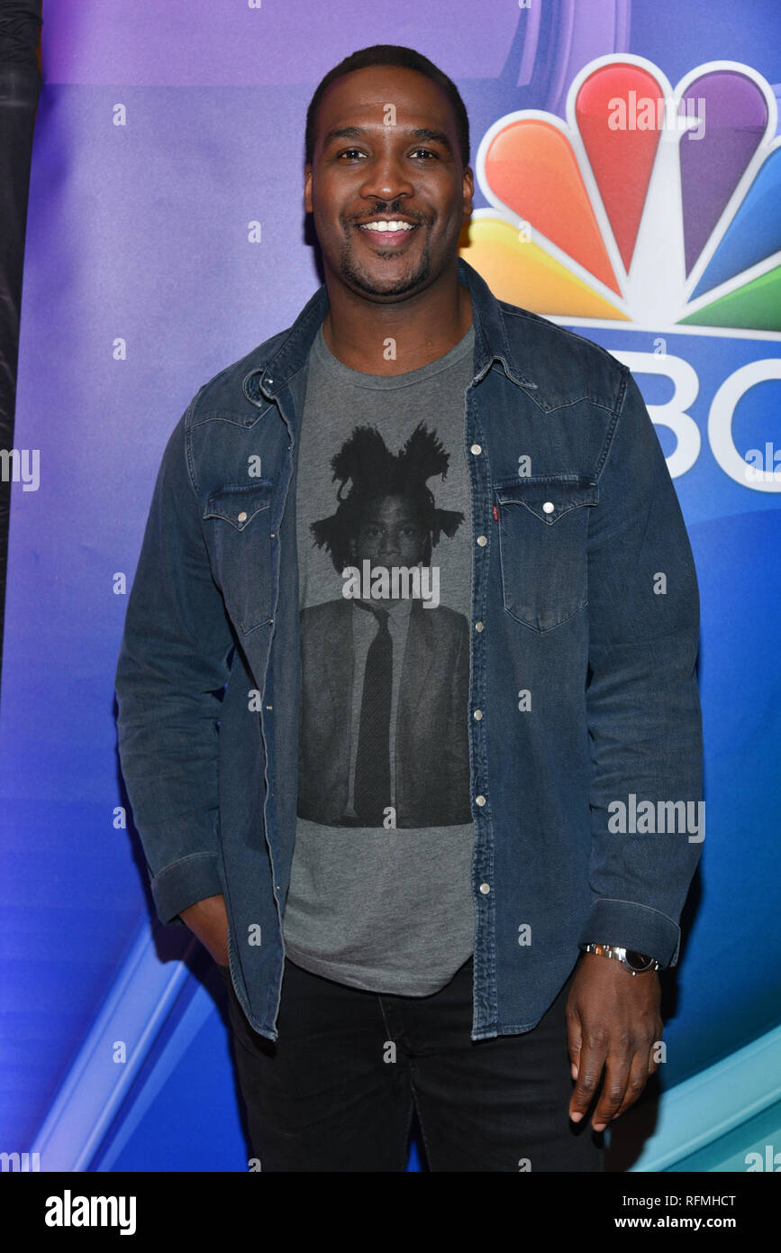 Jerod Haynes attends NBC's New York Mid Season Press Junket at Four Seasons Hotel New York on ...