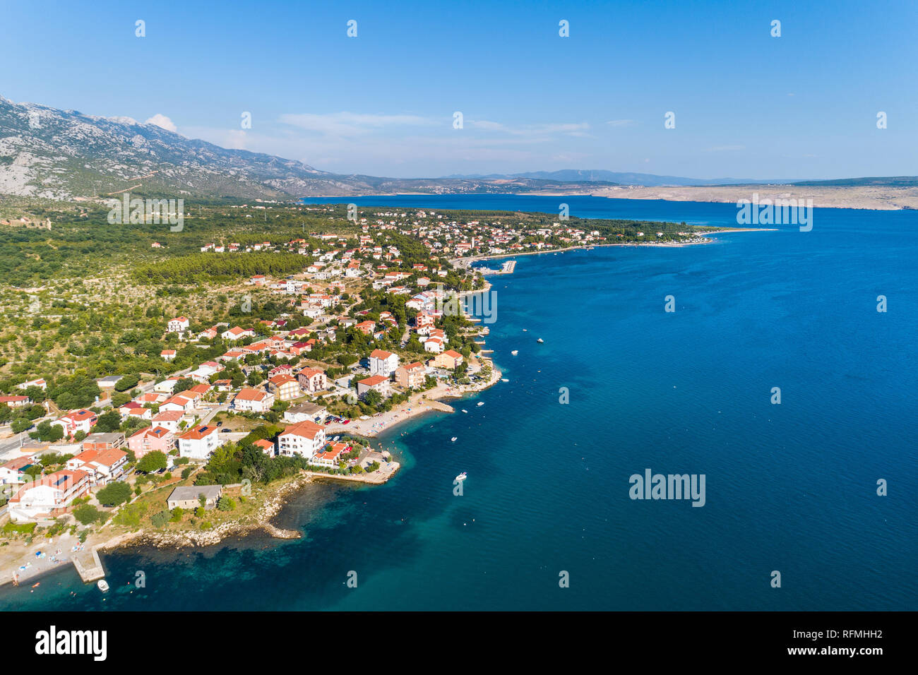 Seline, entrance to national park Paklenica Stock Photo - Alamy