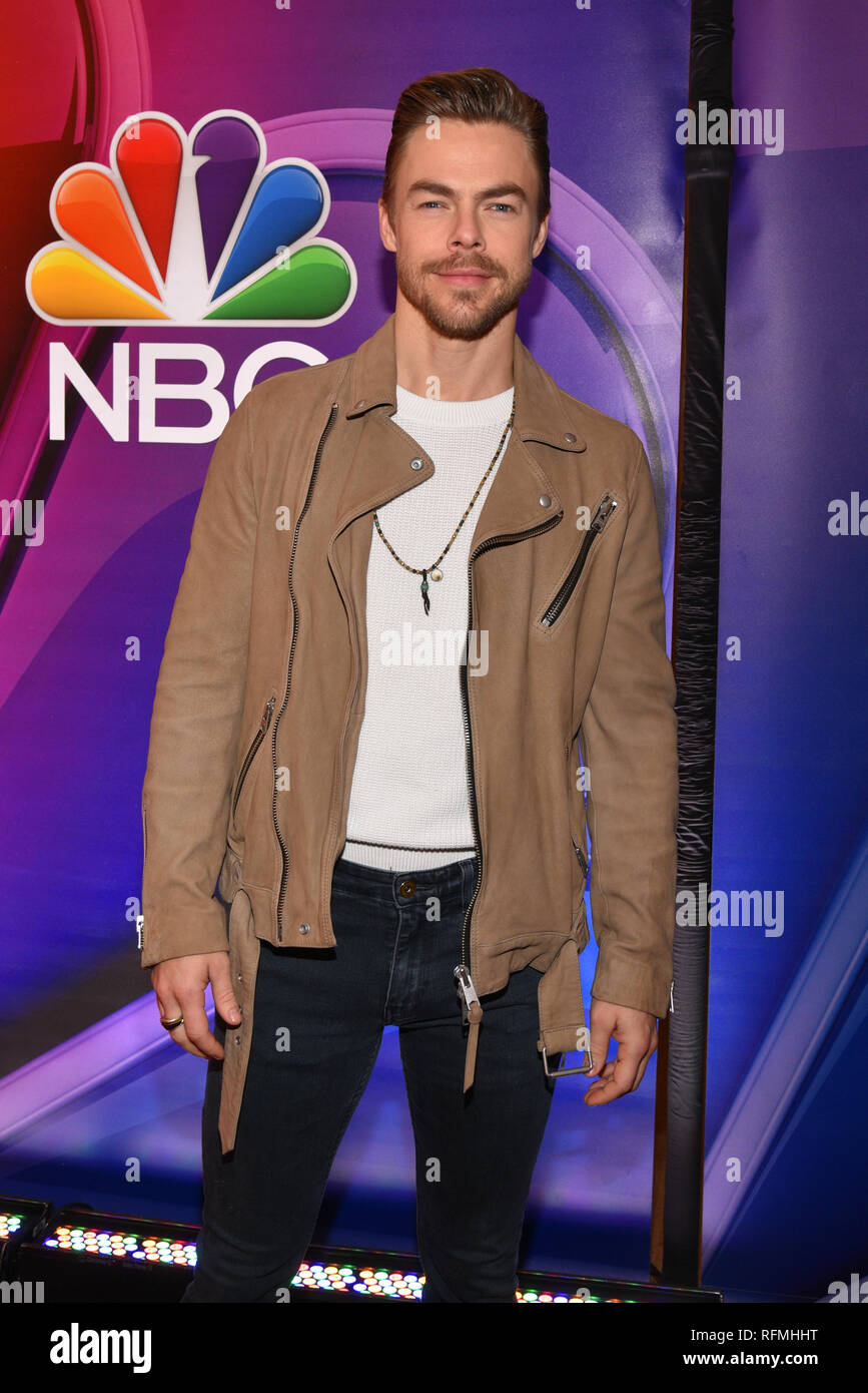 Derek Hough attends NBC's New York Mid Season Press Junket at Four ...