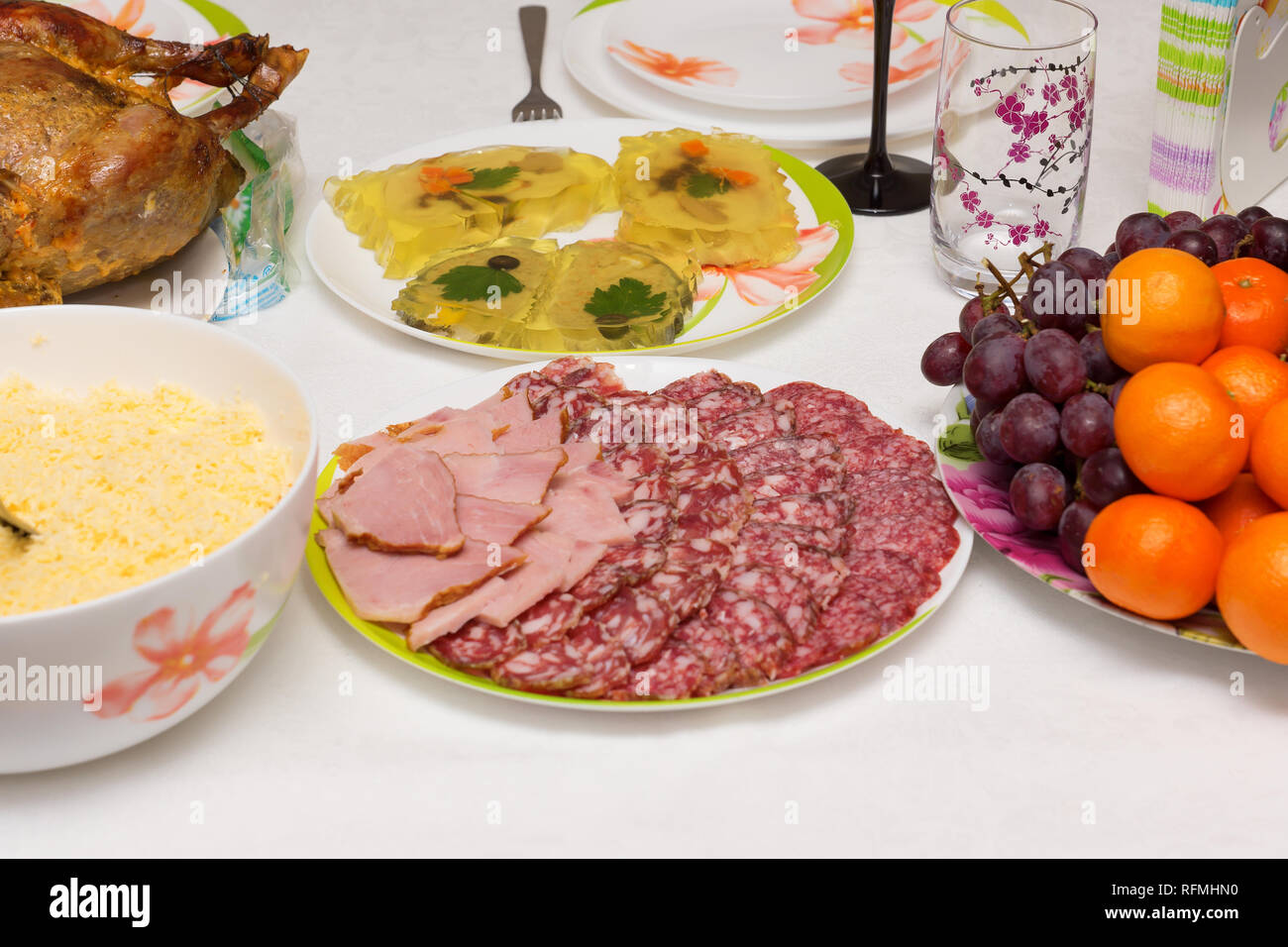 Festive set table delicious hi-res stock photography and images - Alamy
