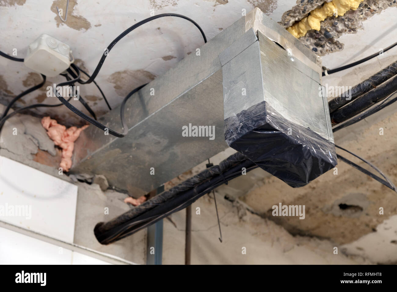 Installation and repair of frame, ventilation system, fire alarm ...