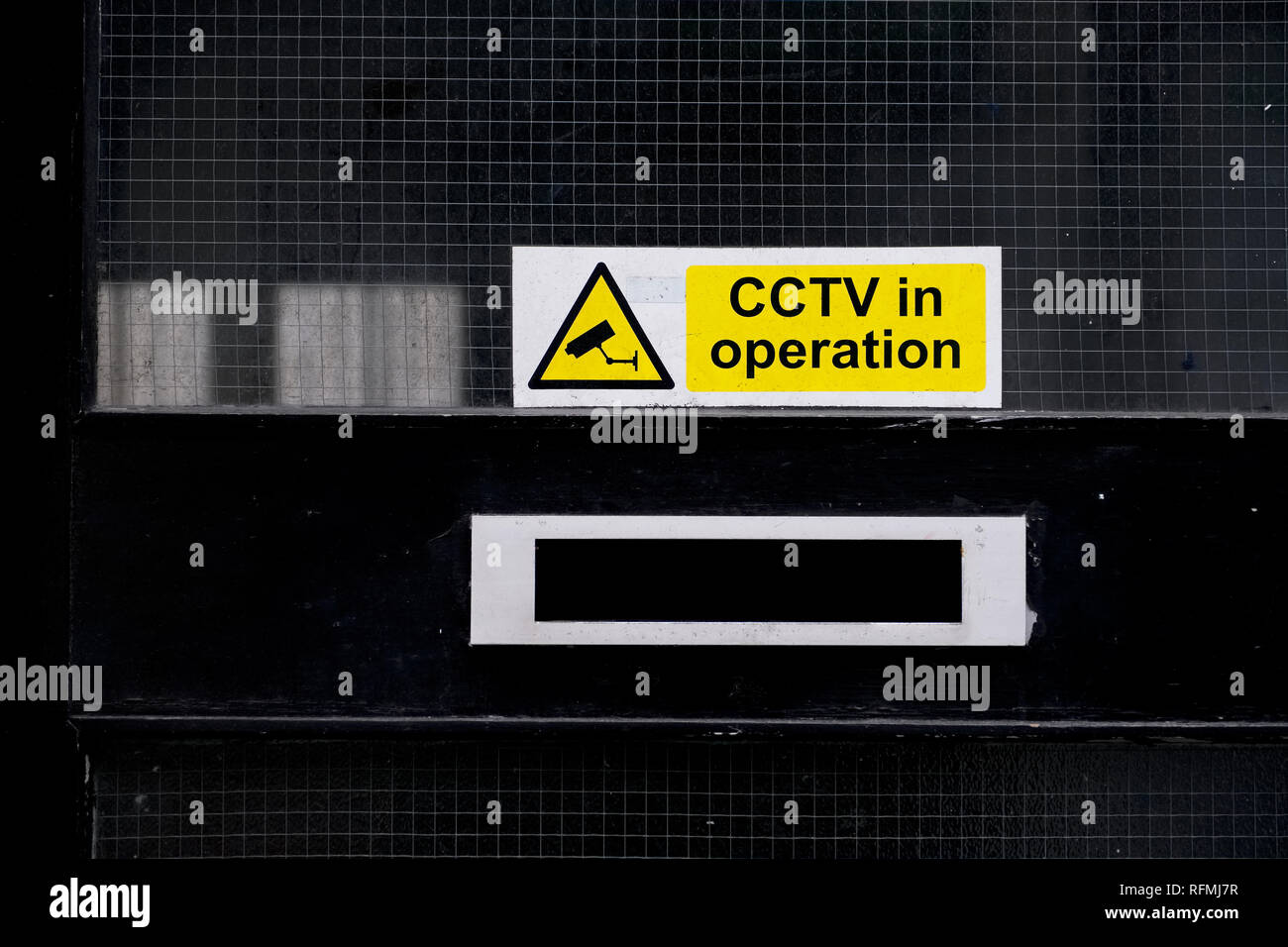 Cctv in operation sign hi-res stock photography and images - Alamy