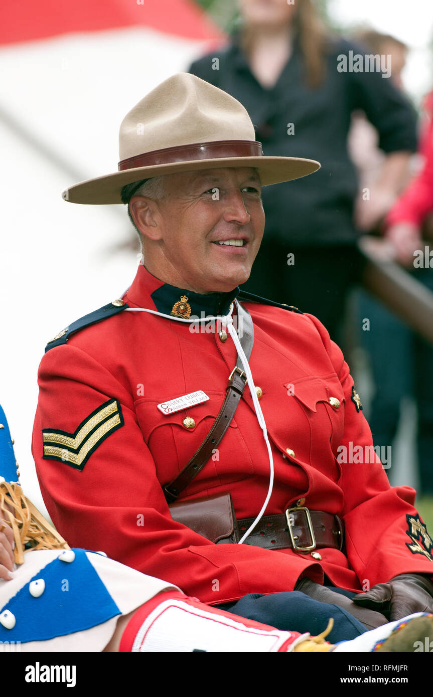 Canadian Mountie Of Royal Canadian Mounted Police At Calgary Stampede Show Calgary Alberta 3759