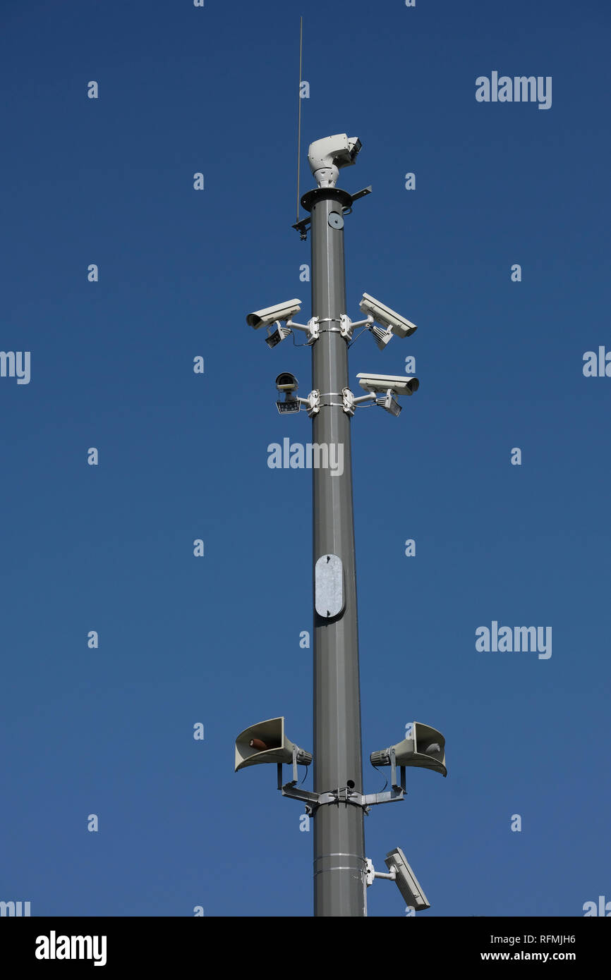 Surveillance cameras placed by Israeli police in the Palestinian ...