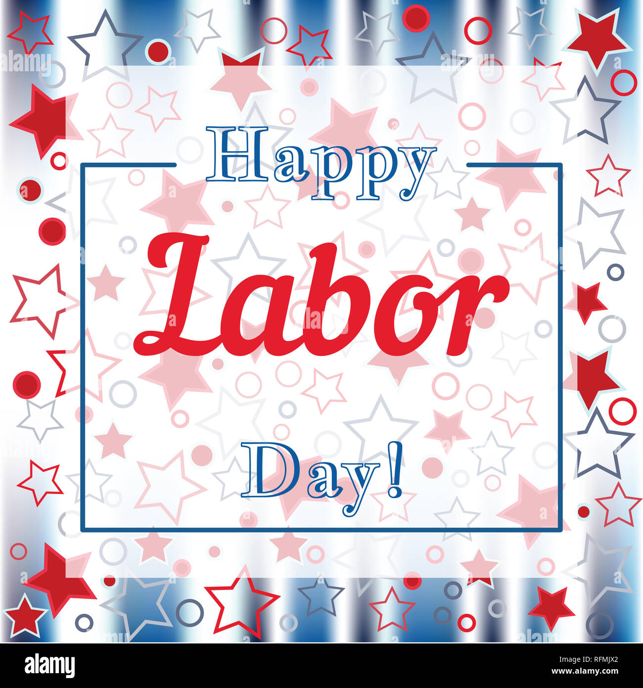 Holiday Greetings Illustration Labor Day, Modern Fashion Trend Design ...