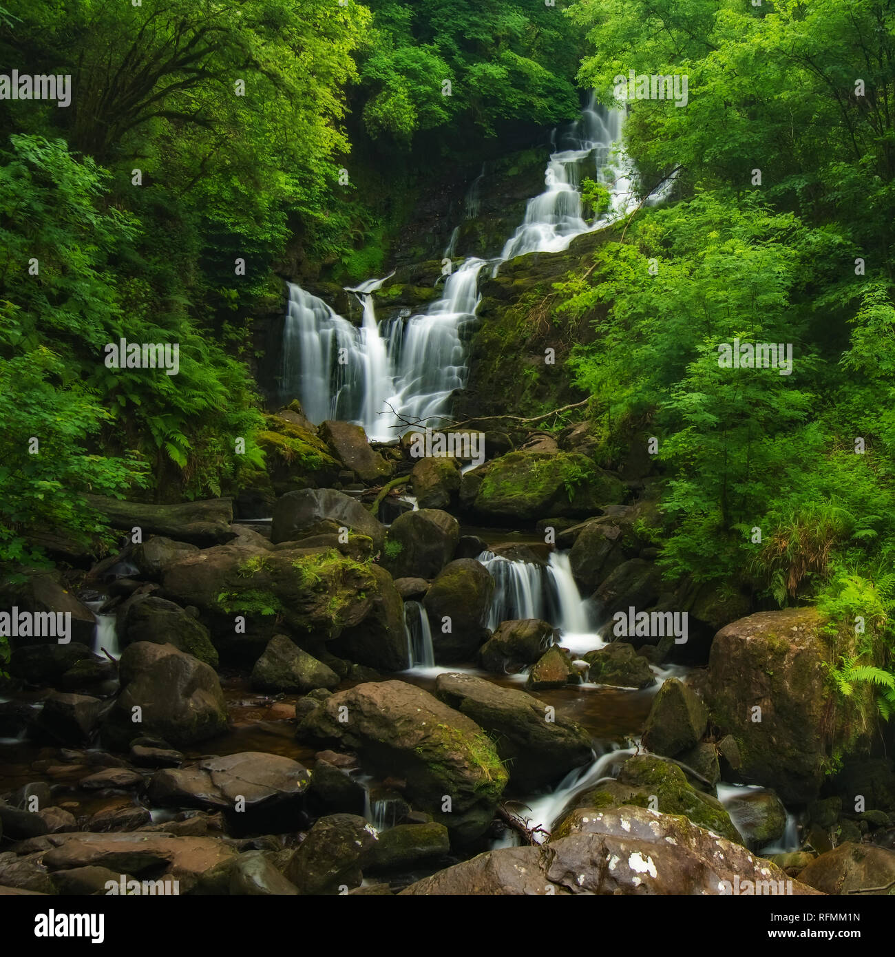 Torc Falls on the Ring of Kerry Stock Photo - Alamy