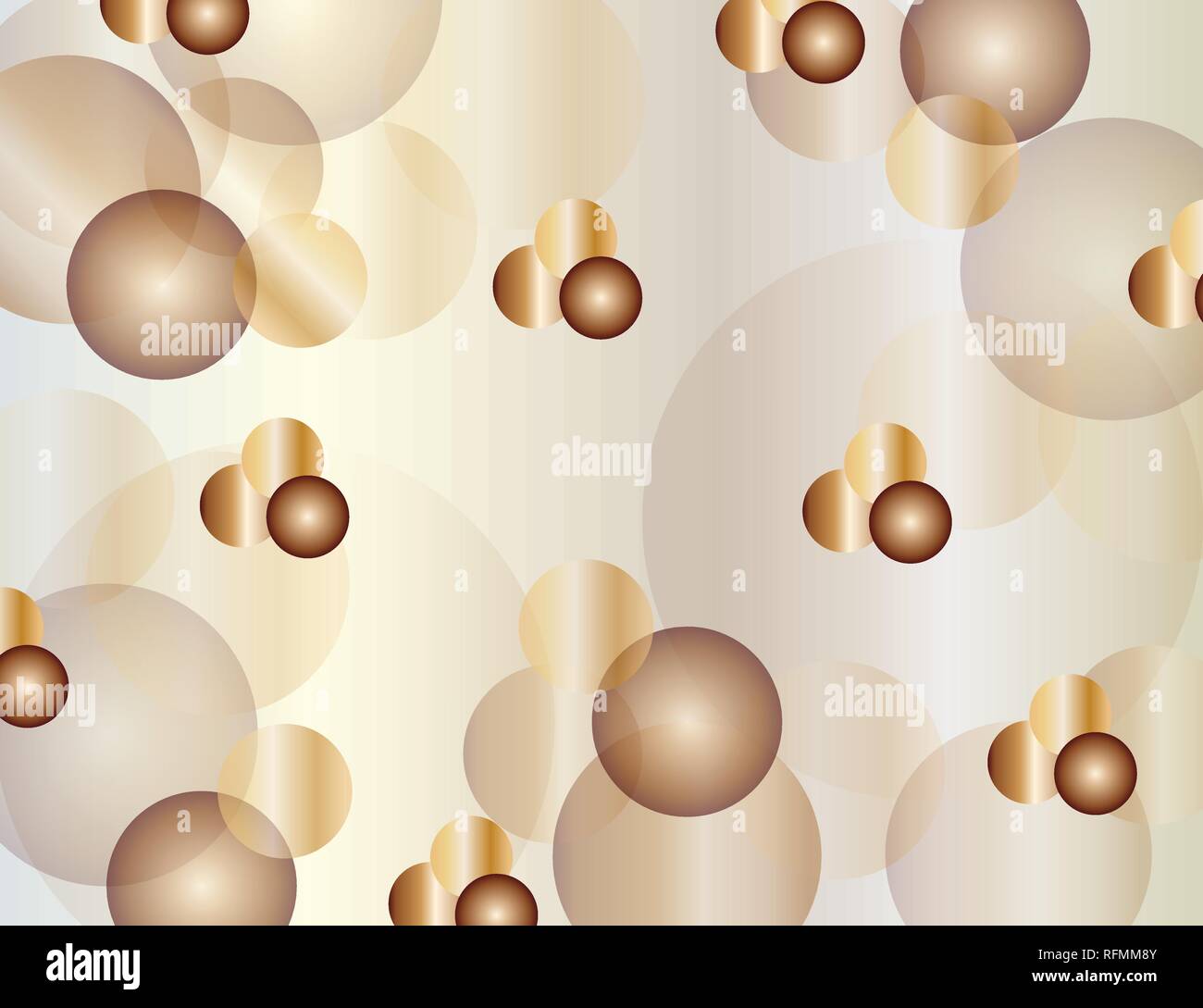 abstract background with bubble circles in brown colors - theme with ...