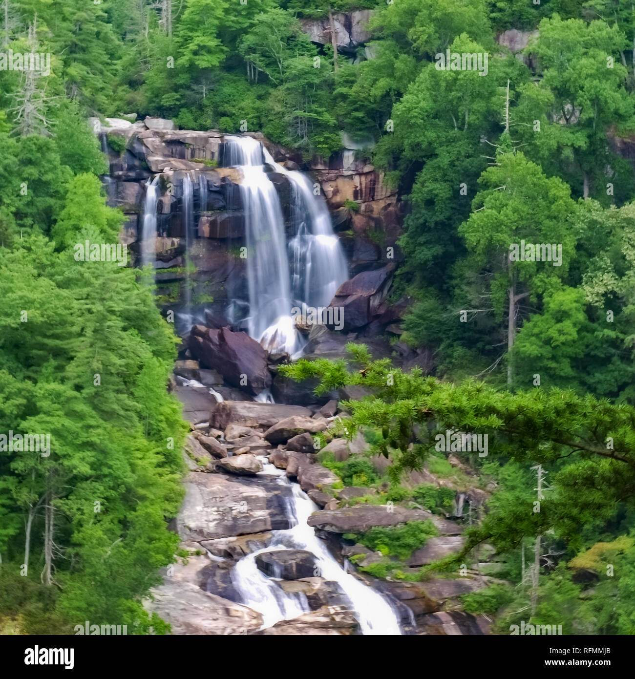 Whitewater Falls in NC Stock Photo - Alamy