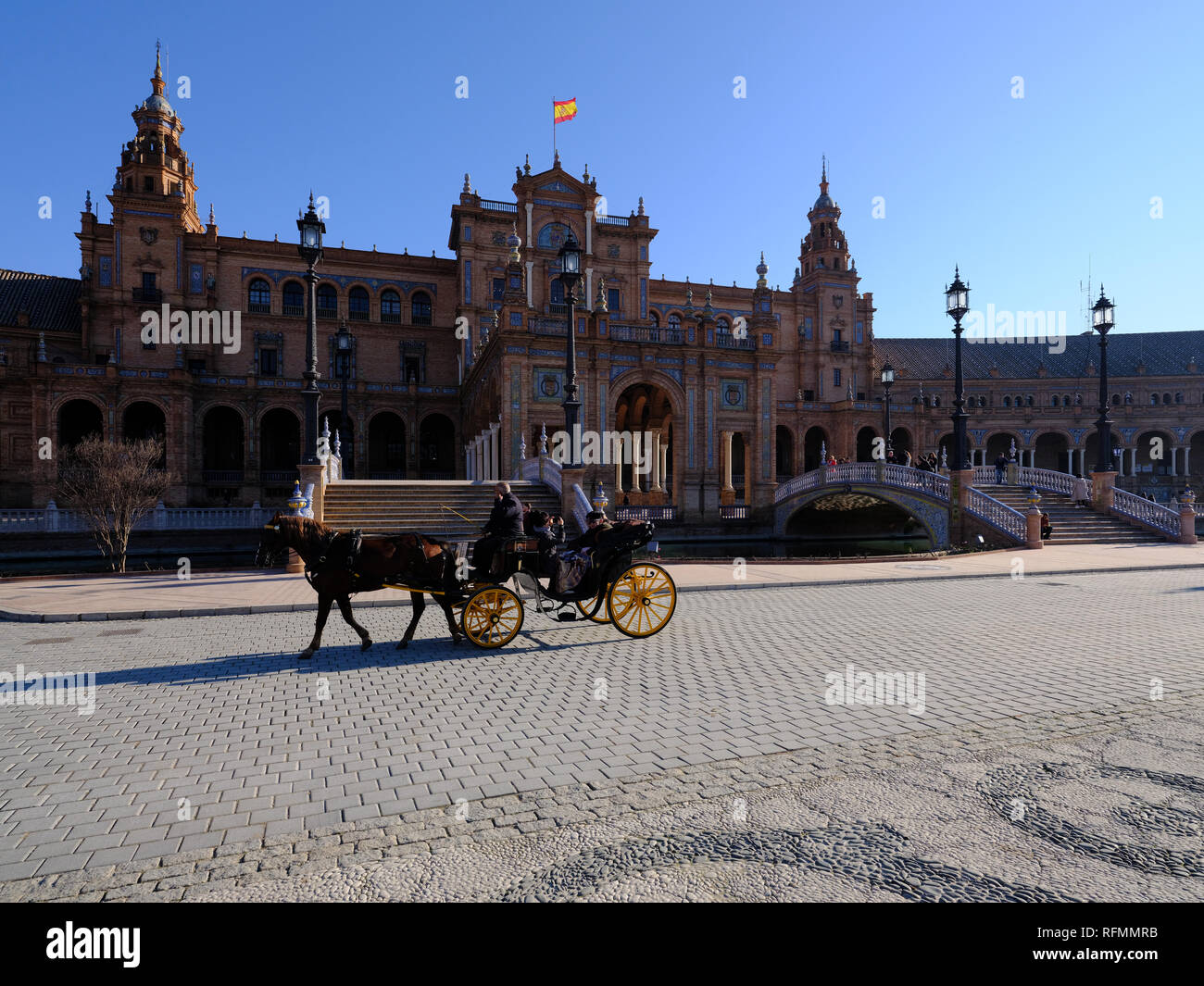 Plaza Espana Parque de Maria Luisa - Seville Spain Stock Photo - Alamy