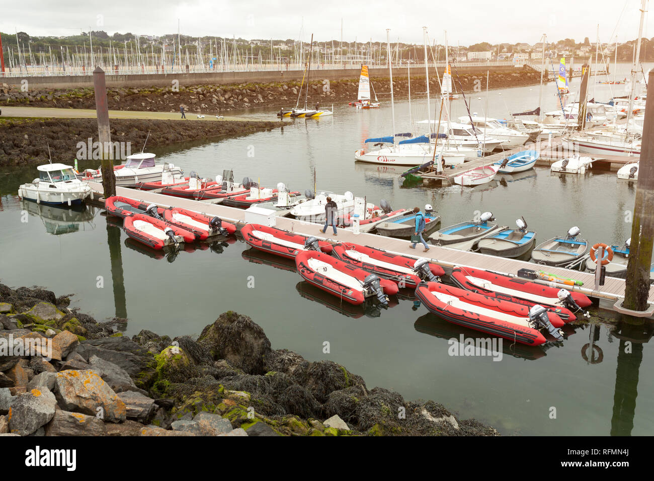 Yacht brest harbour hi-res stock photography and images - Alamy