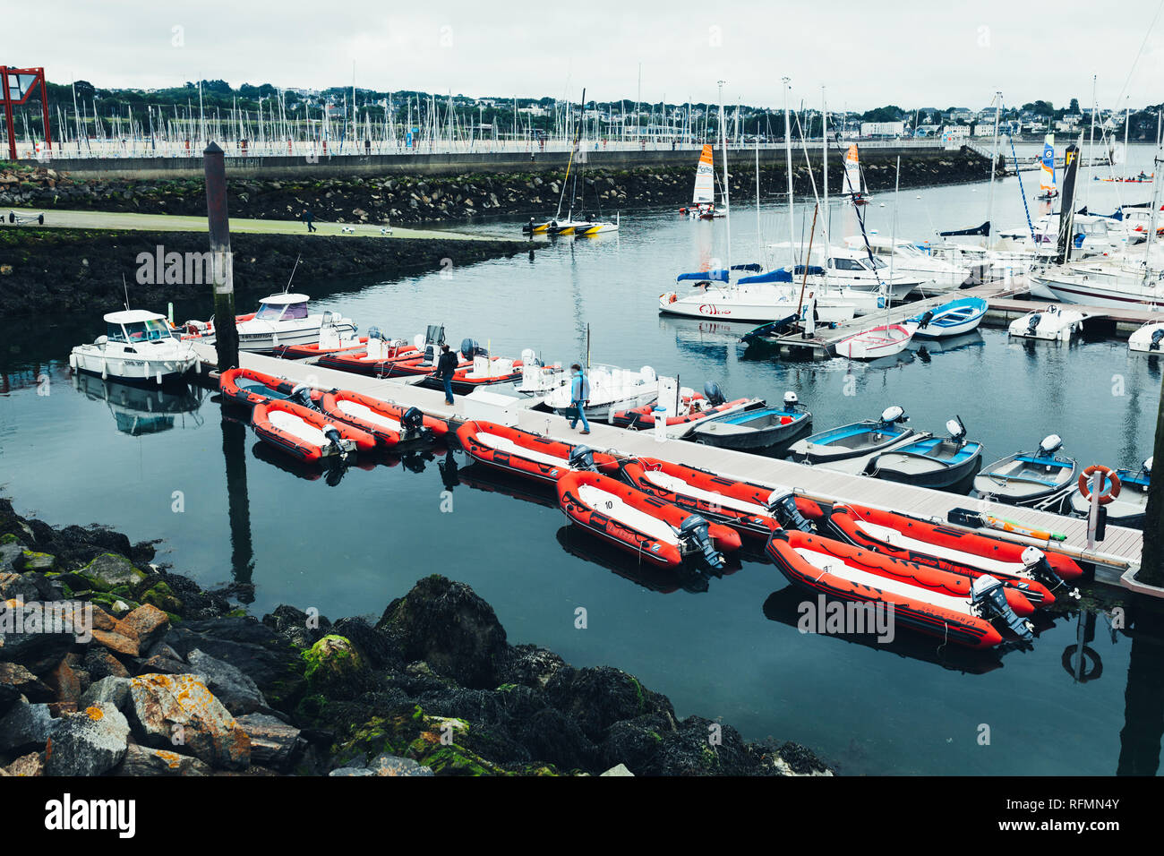 Yacht brest harbour hi-res stock photography and images - Alamy