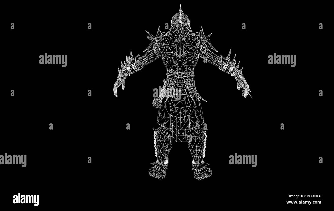 ferocious orc fighter Stock Photo - Alamy