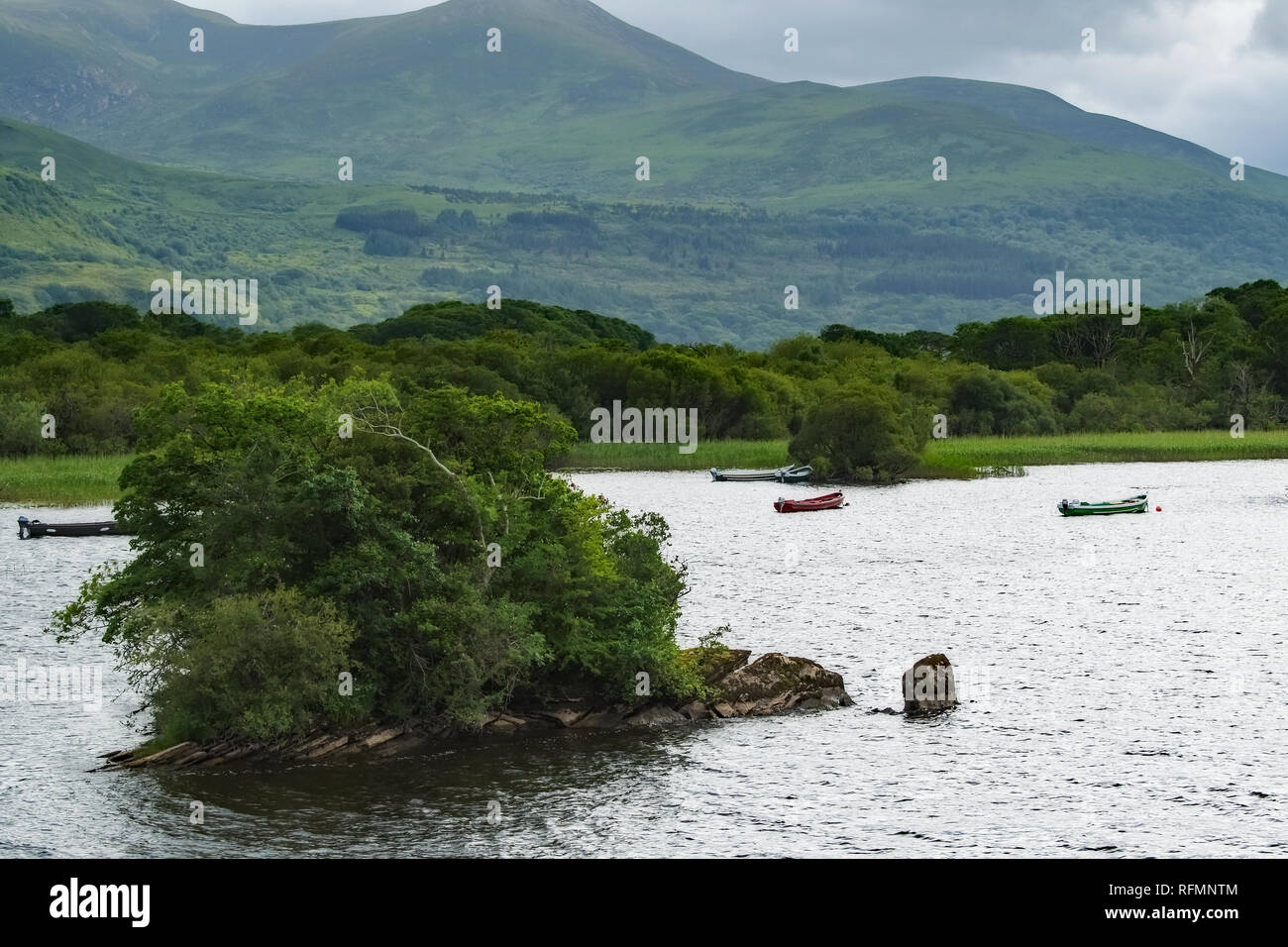 The lake at Ross Castle Stock Photo - Alamy