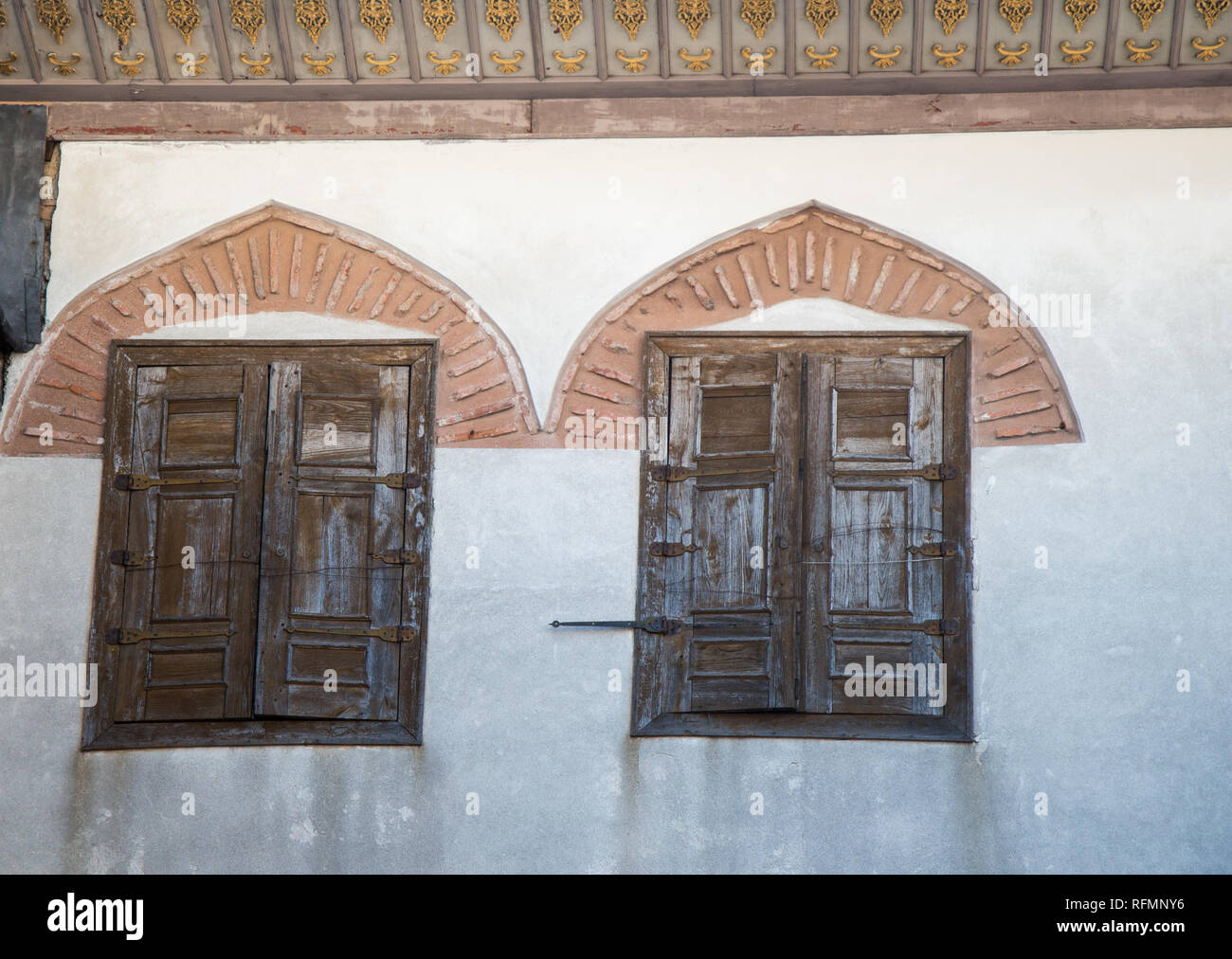 Old window Architecture from the Ottoman times In Istanbul Stock Photo ...