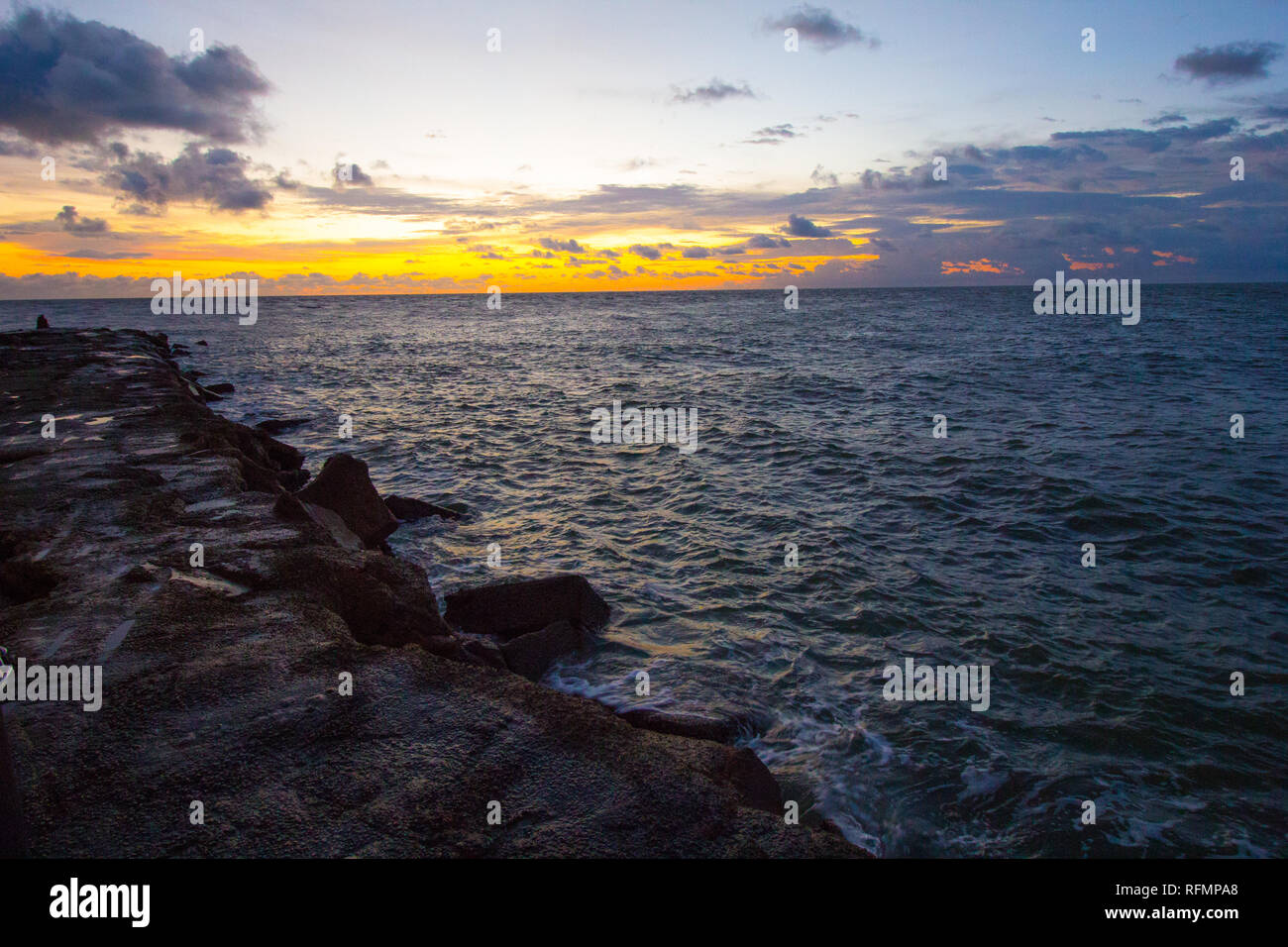 Sunrise at the Beach at Fort Pierce, Florida Stock Photo - Alamy