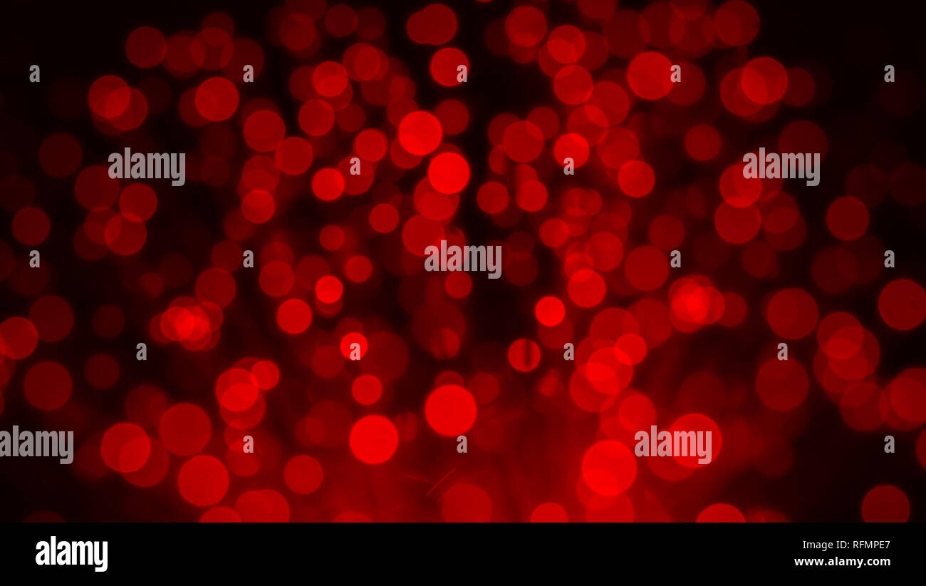 bundle of optic fibers in red light Stock Photo - Alamy