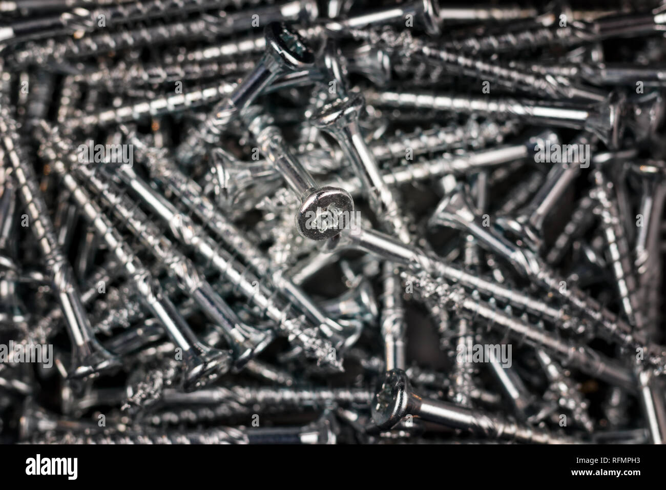 large group of screws in box Stock Photo - Alamy