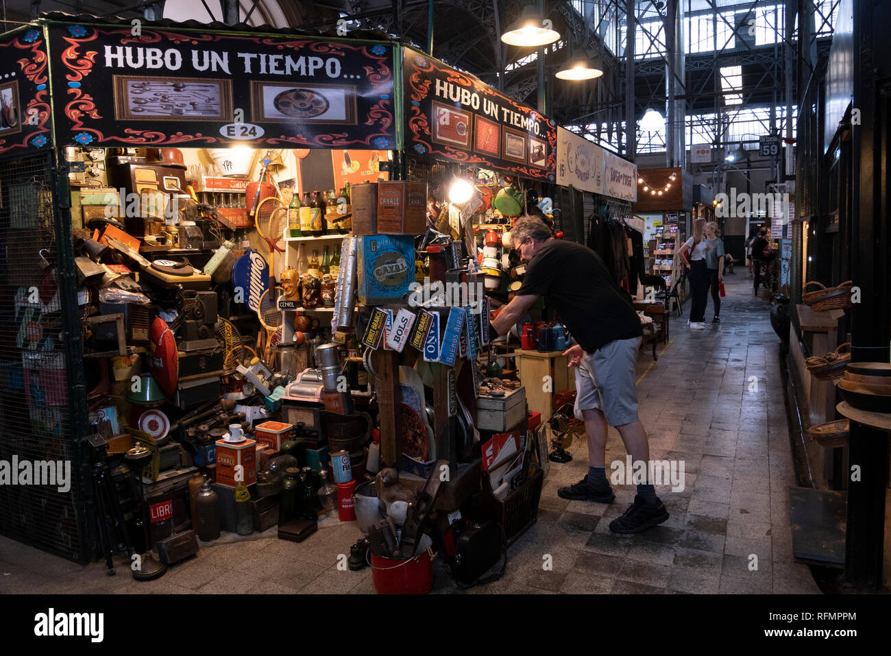San Telmo Market, large indoor market located in the ancien San Telmo ...