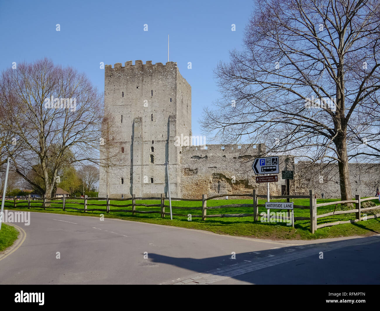 Portchester Castle, Hampshire, England Stock Photo - Alamy