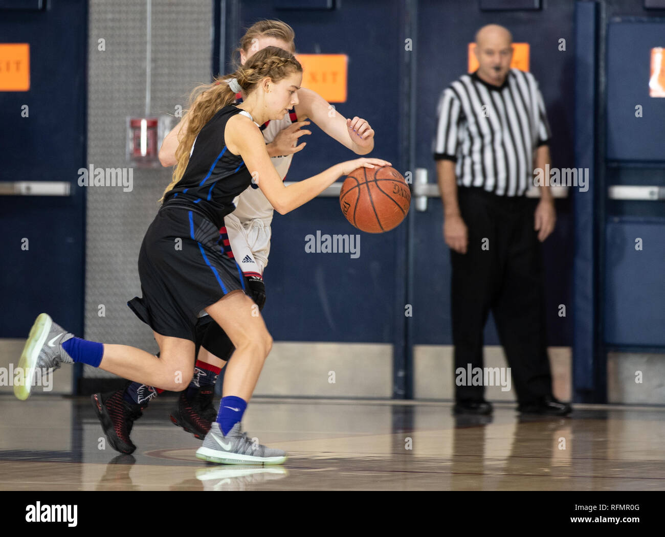 Girls basketball action with University Prep vs. Central Valley High ...