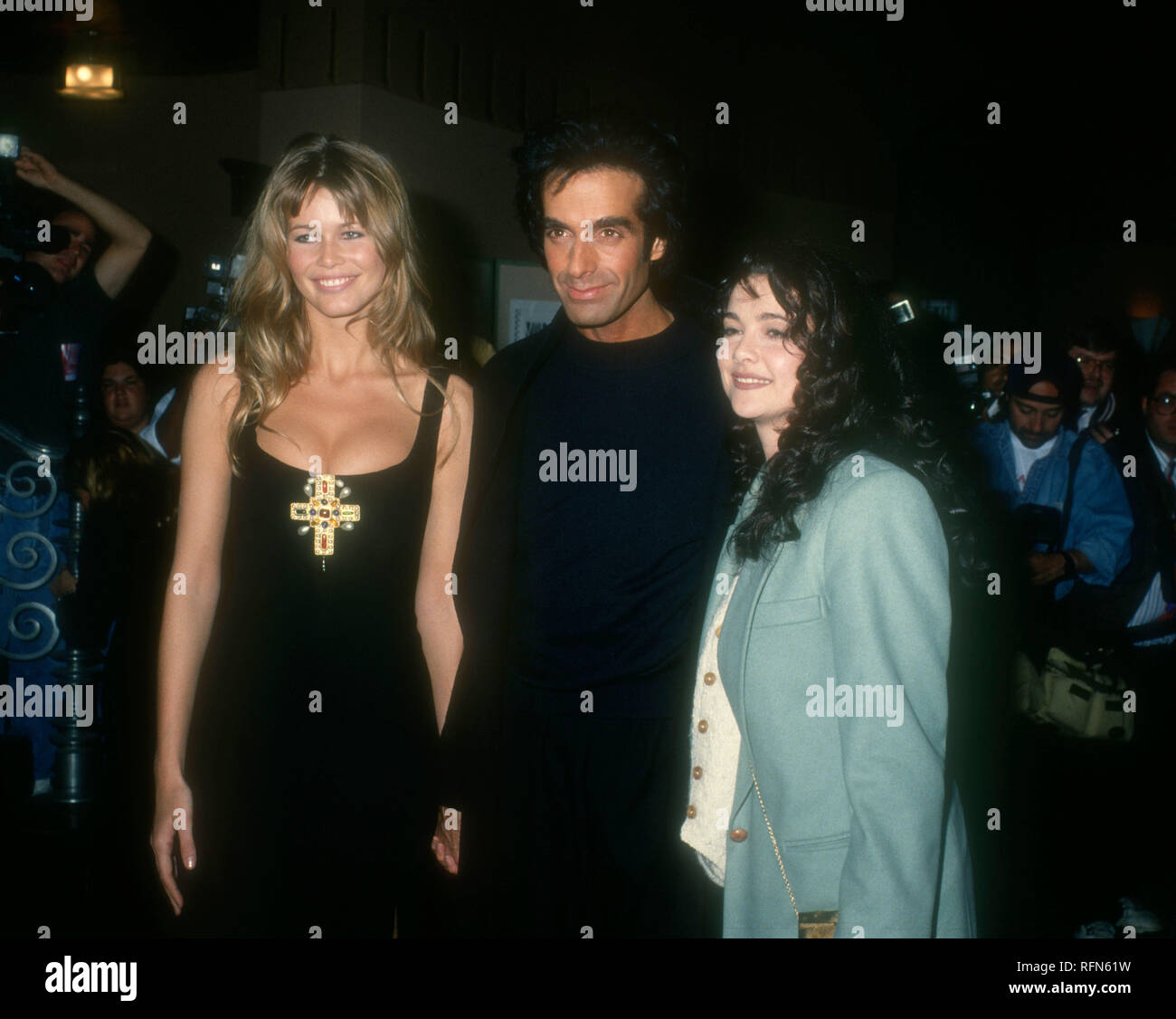 LOS ANGELES, CA - NOVEMBER 10: Model Claudia Schiffer, Magician David ...