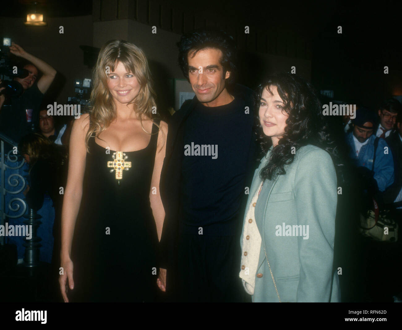 LOS ANGELES, CA - NOVEMBER 10: Model Claudia Schiffer, Magician David ...