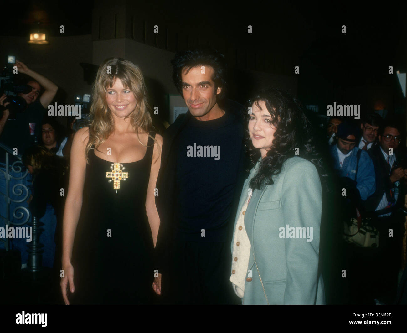 LOS ANGELES, CA - NOVEMBER 10: Model Claudia Schiffer, Magician David ...