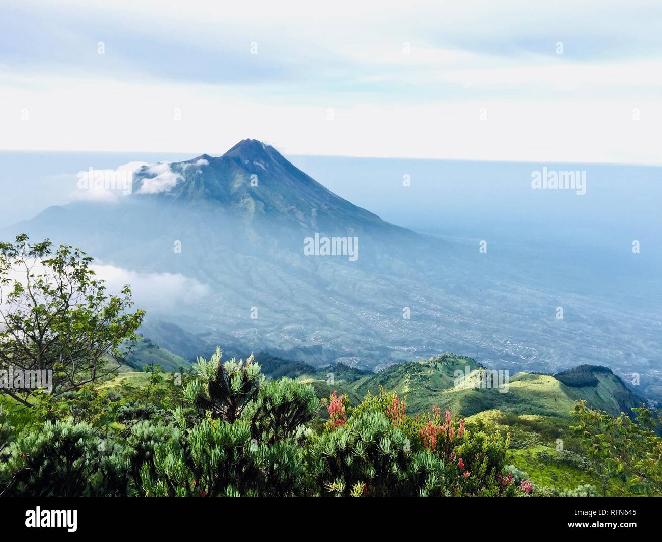 Crater of mount merapi hi-res stock photography and images - Alamy