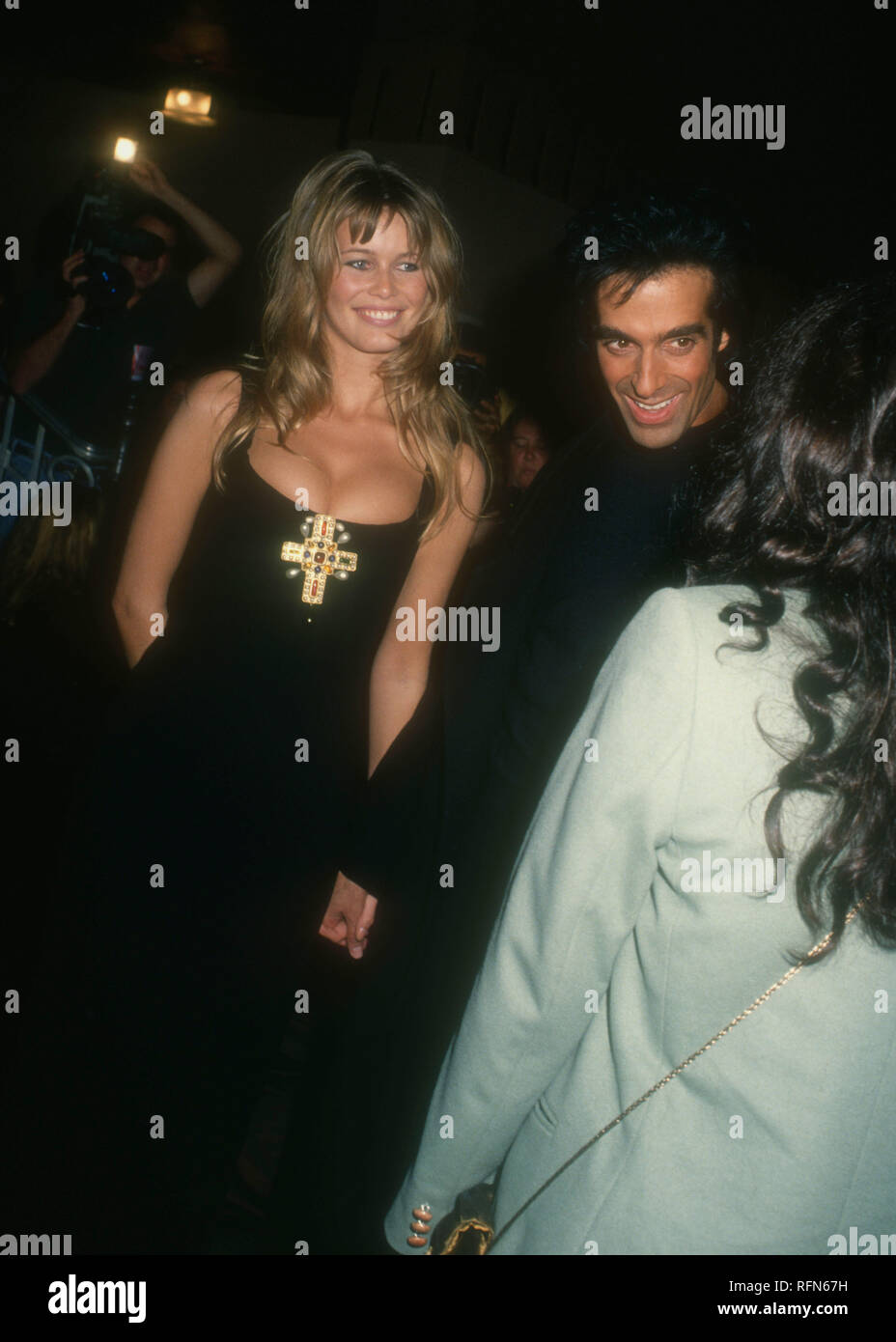 LOS ANGELES, CA - NOVEMBER 10: Model Claudia Schiffer, Magician David ...