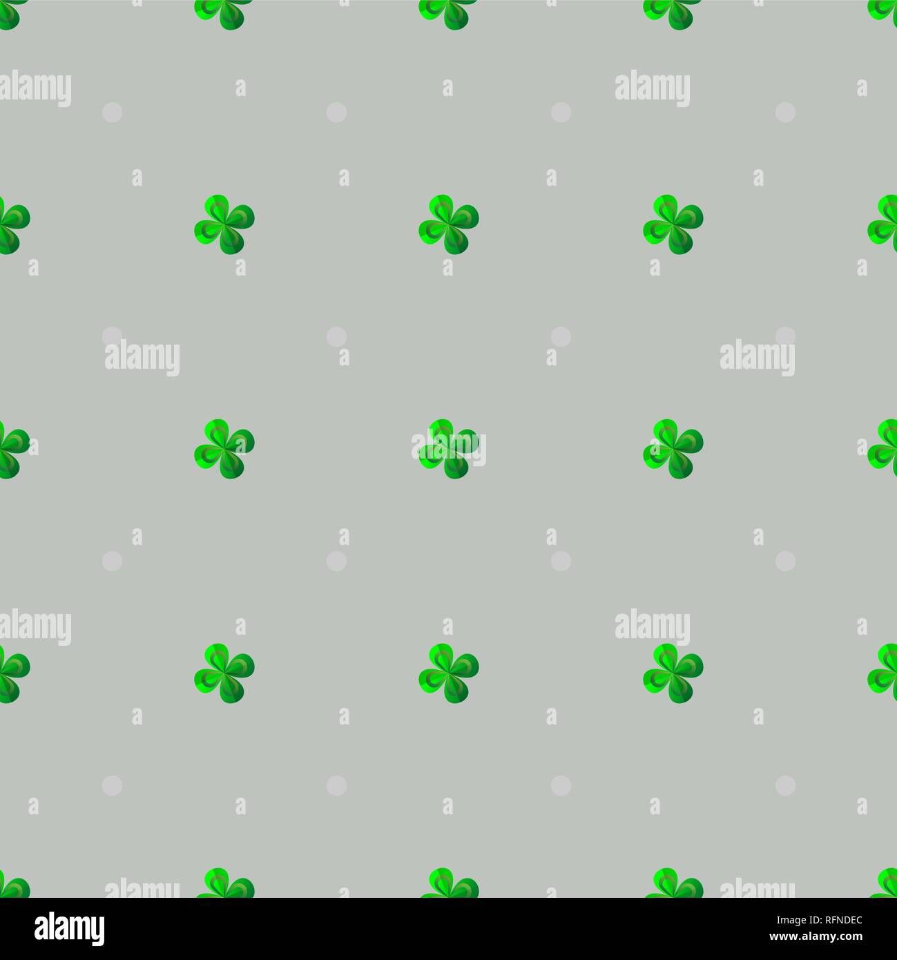 vector seamless background with clover and circle. 10 eps Stock Vector ...