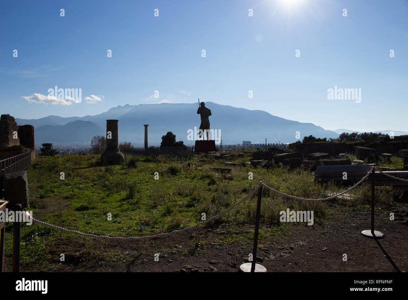 Pompeii is an ancient city buried in 79 AD. from the eruption of ...