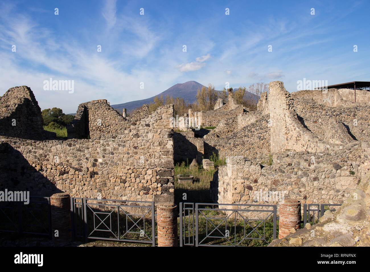 Pompeii is an ancient city buried in 79 AD. from the eruption of ...