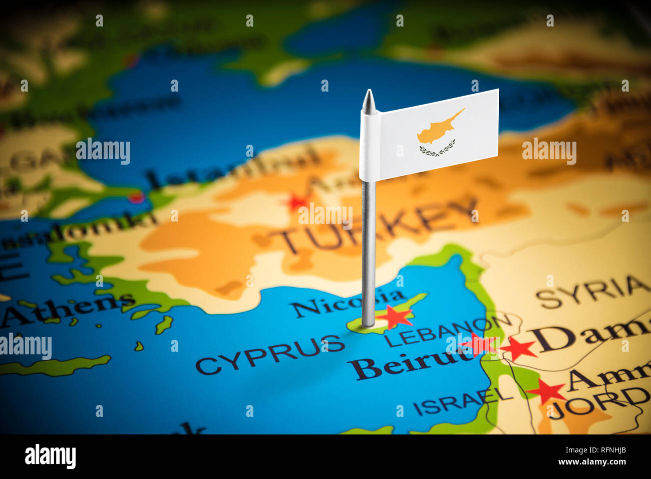 Cyprus political map capital hi-res stock photography and images - Alamy