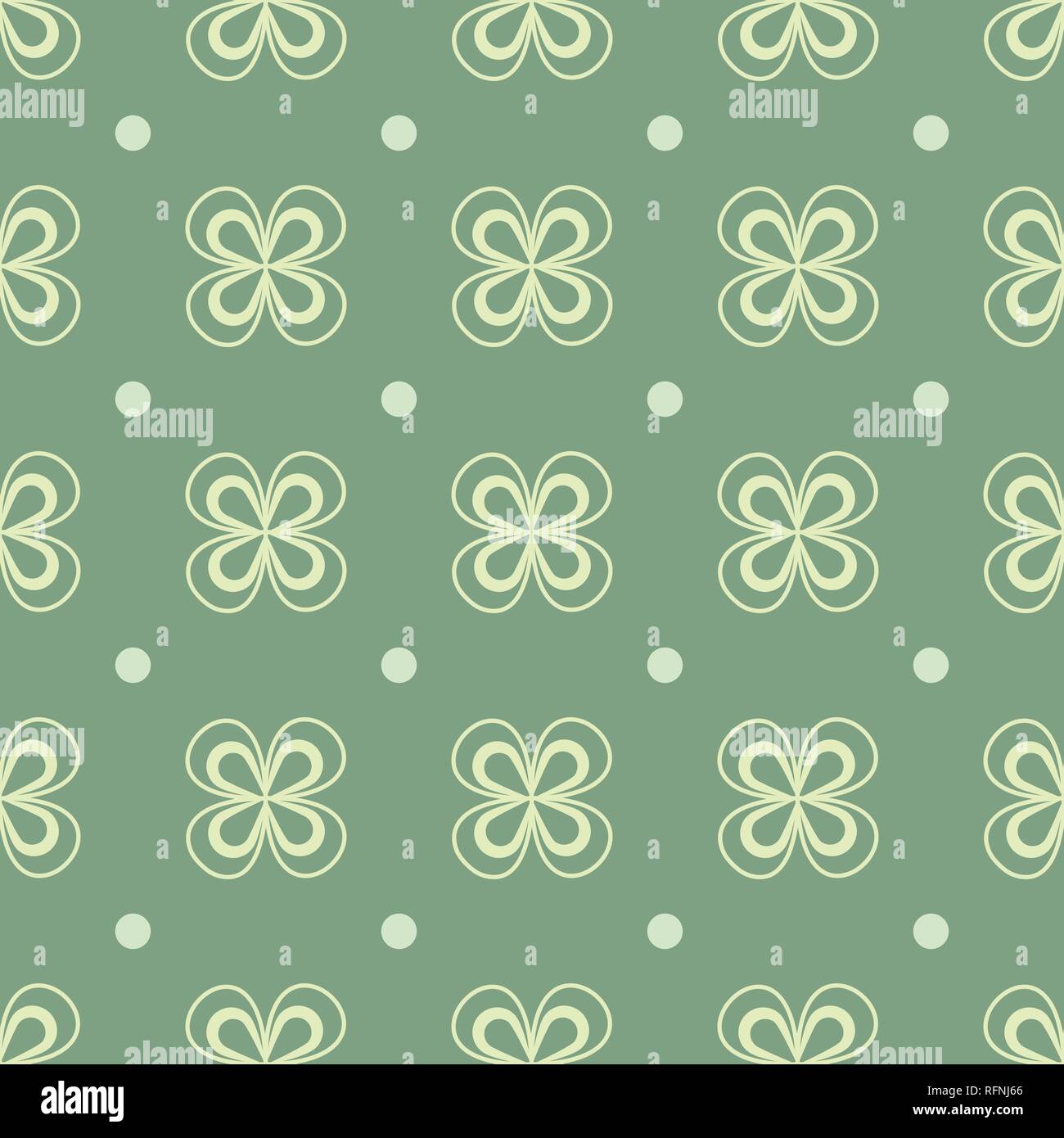 Clover leaves seamless vector pattern. Floral print. 10 eps Stock ...