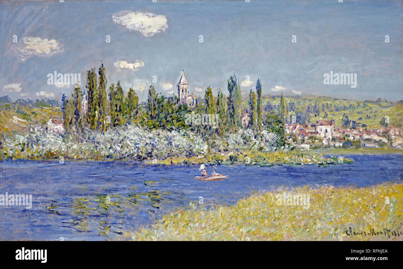 View of vetheuil claude monet hi-res stock photography and images - Alamy