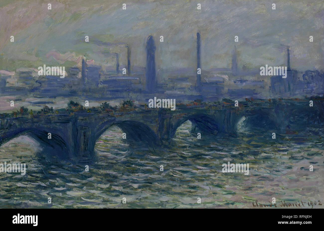 Claude Monet Waterloo Bridge High Resolution Stock Photography and ...