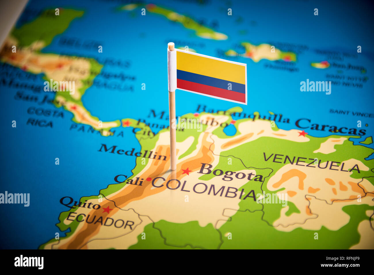 Map colombia hi-res stock photography and images - Alamy