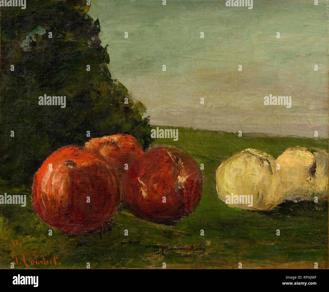 Gustave courbet still life apples hi-res stock photography and images ...