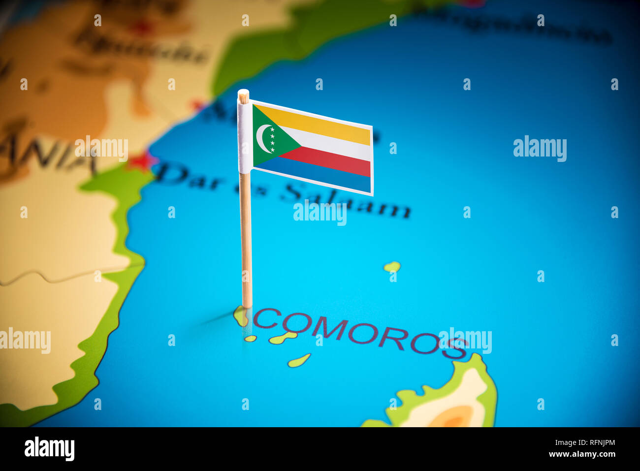 Official flag of the comoros hi-res stock photography and images - Alamy