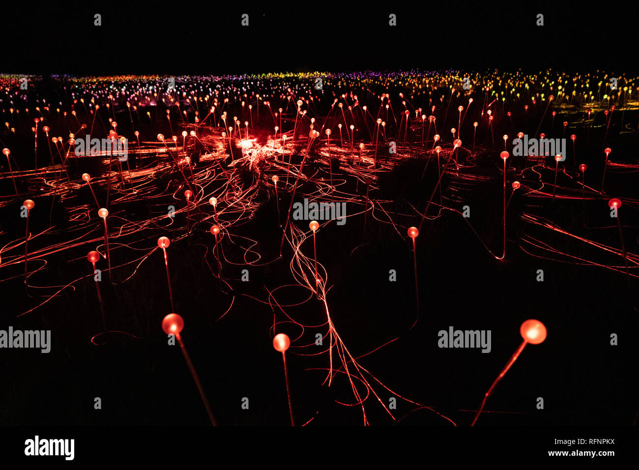 Field of light uluru australia hi-res stock photography and images - Alamy