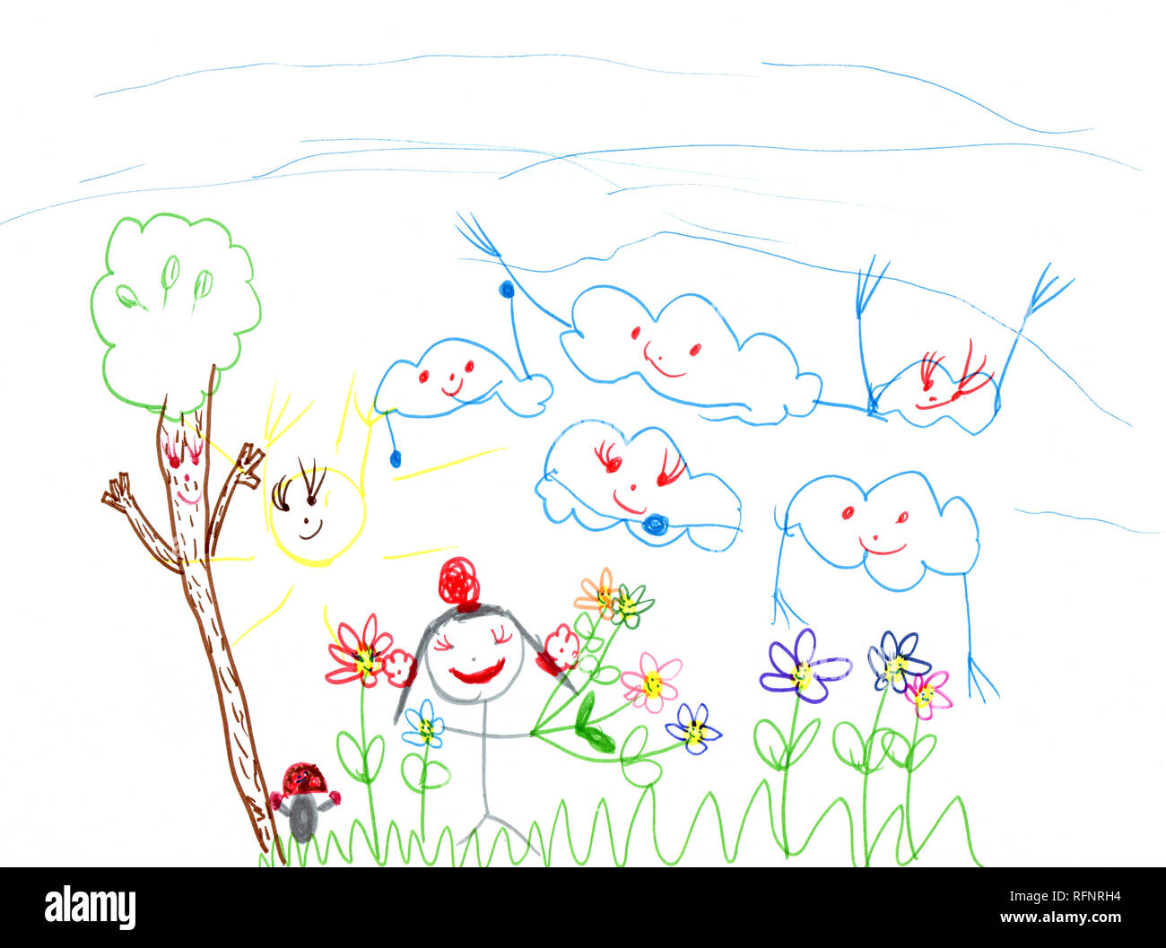 The Art Child's drawing Stock Photo - Alamy