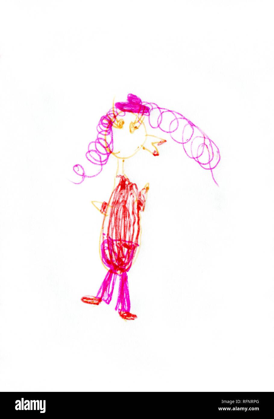 Simple purple line drawing Cut Out Stock Images & Pictures - Alamy